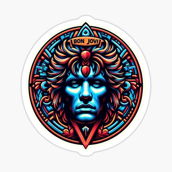 "Livin' on a Prayer: A Look Back at the Legacy of Bon Jovi" Sticker for ...