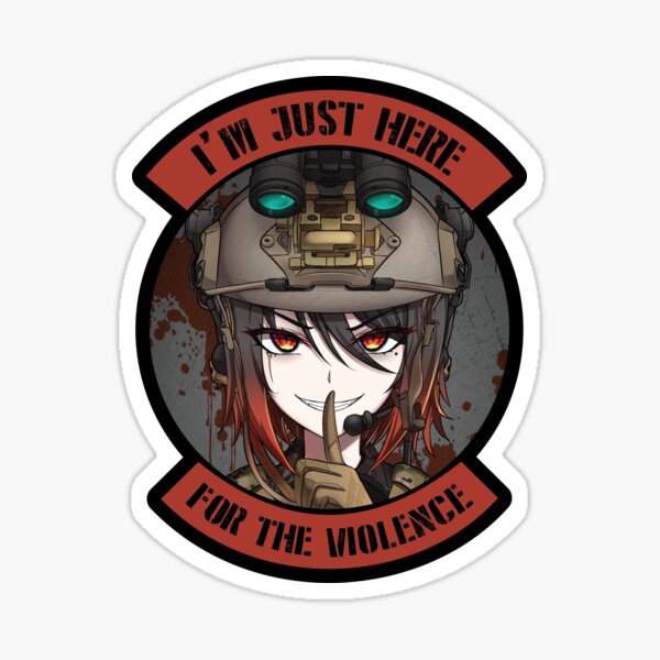 "Tactical Waifu Operator Anime Art 2" Sticker for Sale by U-WEEB ...