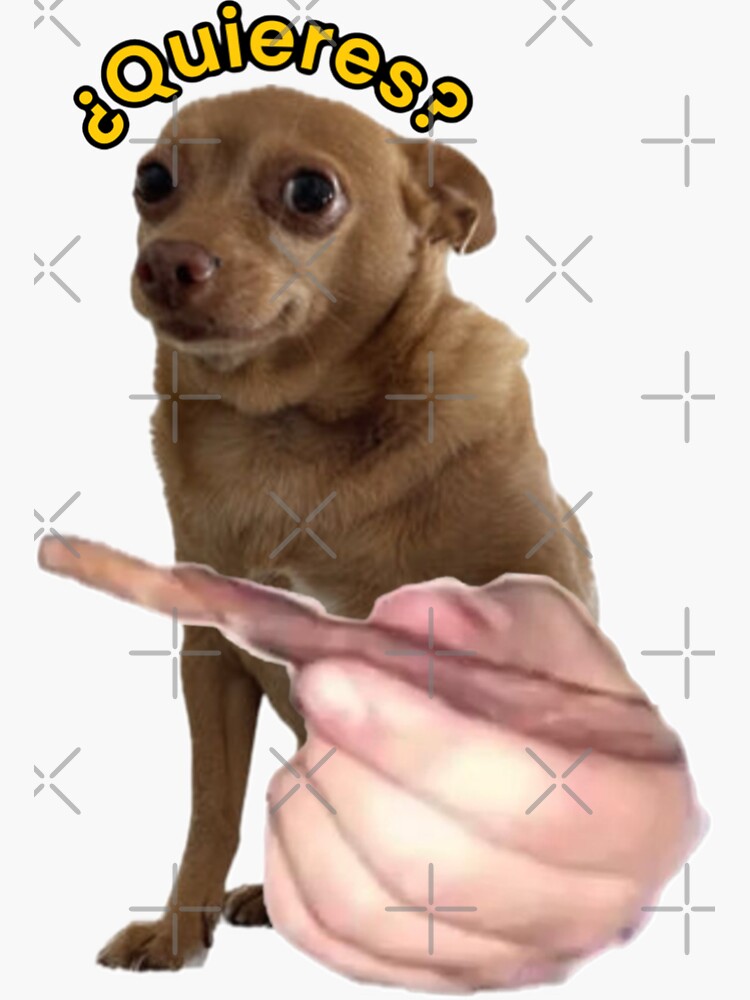 "¿Quieres?" Sticker for Sale by Cheddariniii | Redbubble