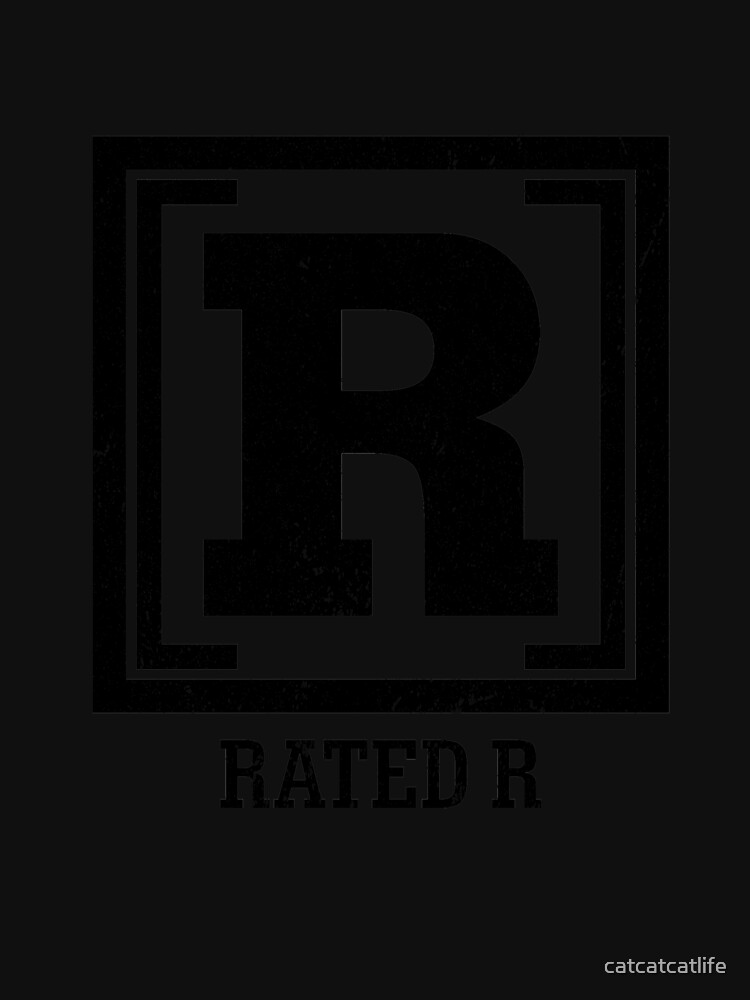 "R Rated R Shirt Restricted Shirt Film-Rating Shirt" T-shirt by ...