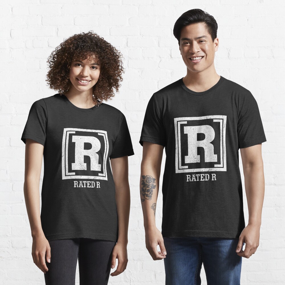 "R Rated R Shirt Restricted Shirt Film-Rating Shirt" T-shirt for Sale ...