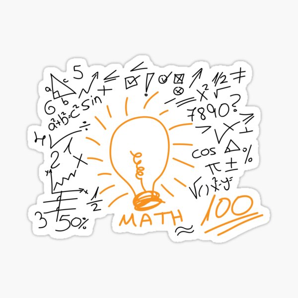 "Hand drawng math symbols" Sticker for Sale by sigdesign | Redbubble