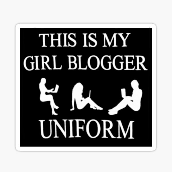 "Girl blogger sticker" Sticker for Sale by prettyuglyangel | Redbubble
