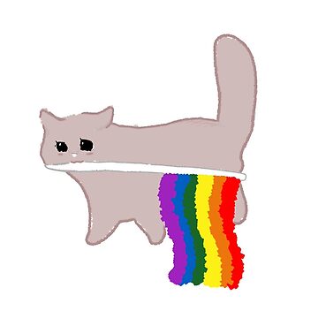 "LGBT - Cat / Cute / Pride Kitty " Sticker for Sale by Maviartig ...