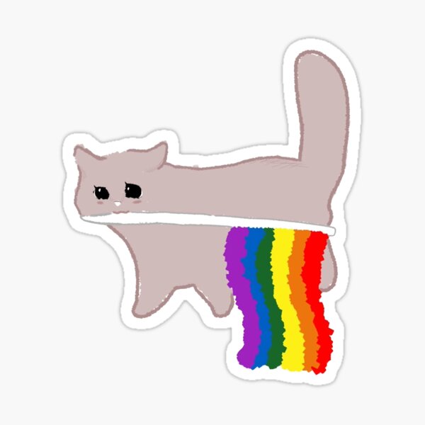 "LGBT - Cat / Cute / Pride Kitty " Sticker for Sale by Maviartig ...