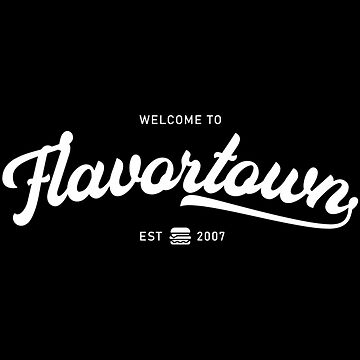 " Welcome To Flavortown Vintage Logo (Guy Fieri Style)" Sticker for ...
