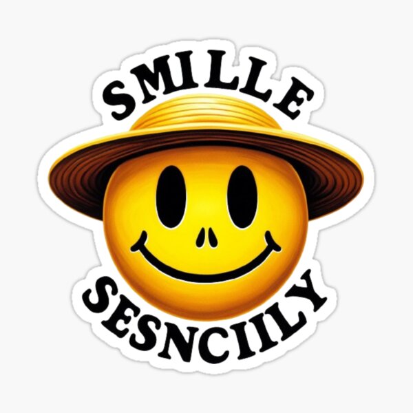 "Smiling Emoji Sticker_Smilly Sesnciily" Sticker for Sale by Miloc00c ...