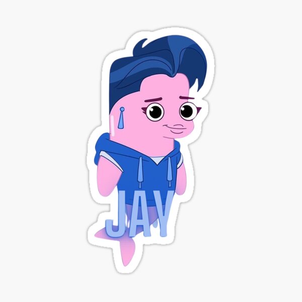 "Jay baby shark " Sticker for Sale by 17beeee | Redbubble