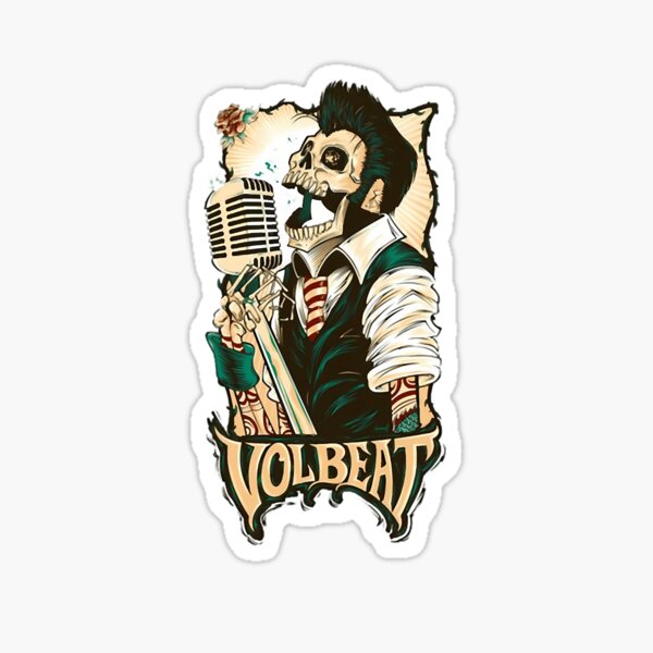 "Volbeat New Logo" Sticker by FrederiqueMaury | Redbubble