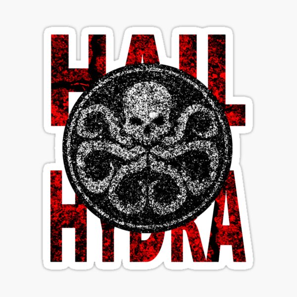 "Hail Hydra" Sticker for Sale by RodneyJoh | Redbubble