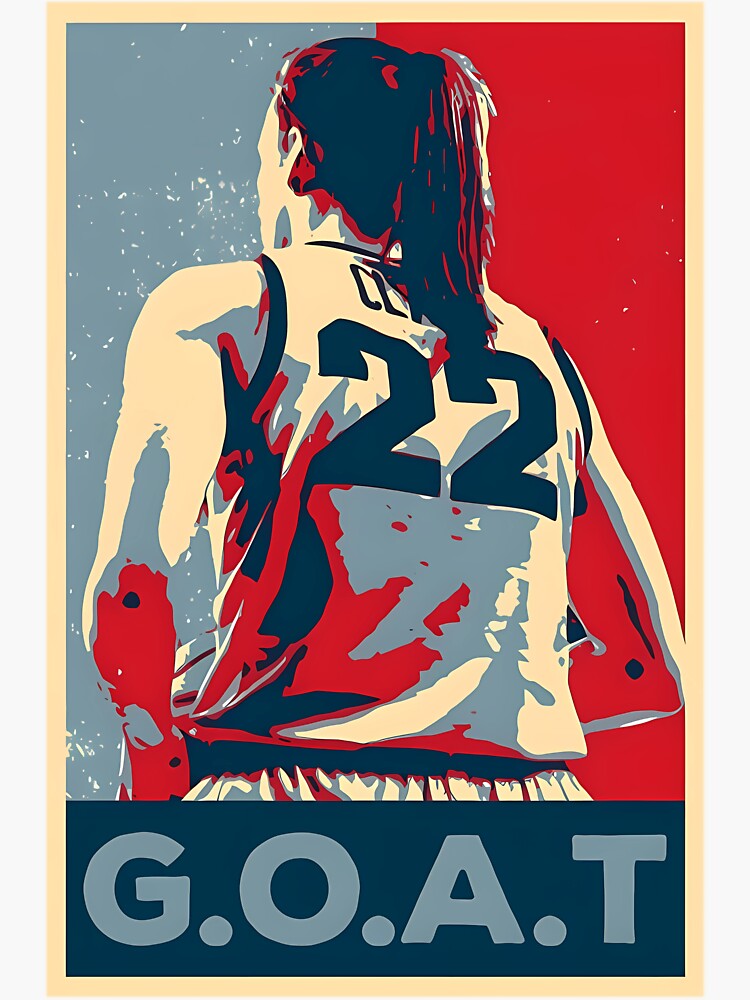 "Caitlin Clark Goat" Sticker by HenriVallee | Redbubble