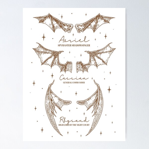 "Brown The Bat Boys Rhysand Cassian Azriel Night Court Acotar Bookish ...