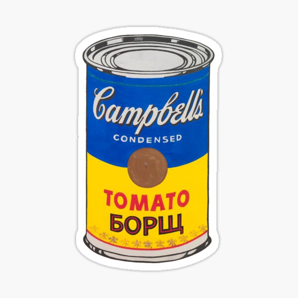 "Campbells Ukrainian borsch" Sticker for Sale by Mykola-Sychov | Redbubble