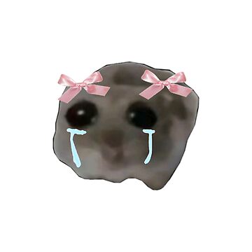 "Sad Hamster" Sticker for Sale by BeNazzArt | Redbubble