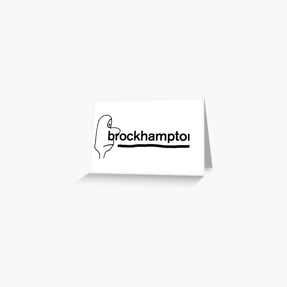 "BROCKHAMPTON Logo" Greeting Card for Sale by caneio | Redbubble