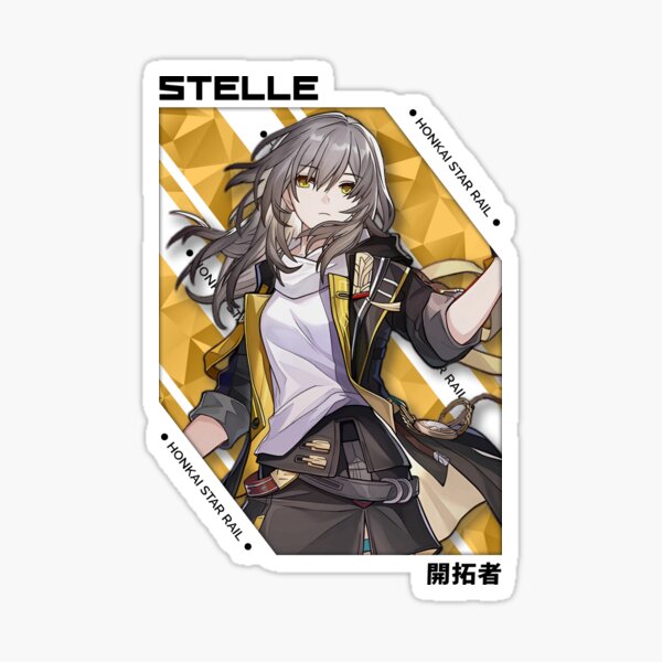 "Stelle - Honkai Star Rail V.1 black ver" Sticker for Sale by IZQIRO ...
