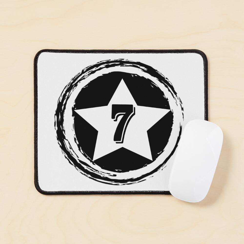 "Number 7" Sticker for Sale by NumbersFort | Redbubble