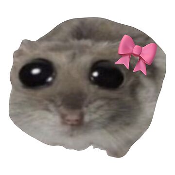 "Sad Hamster Meme" Sticker for Sale by funkyst | Redbubble