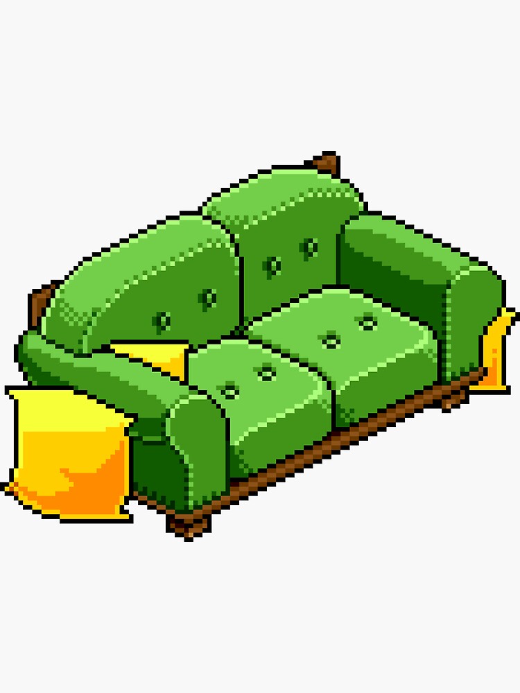 "Habbo Hotel Club Sofa" Sticker for Sale by hessarian | Redbubble