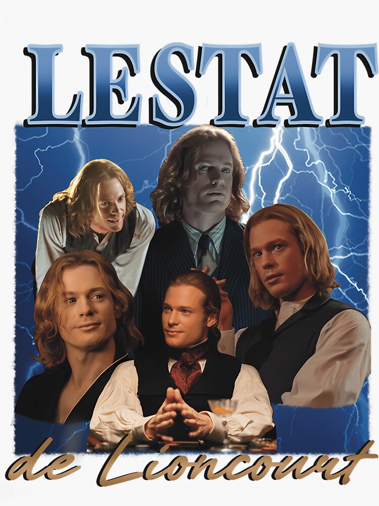 " Lestat De Lioncourt 90S Retro Graphic" Sticker for Sale by GuGarcia ...