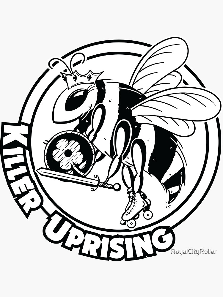 "Killer Uprising logo" Sticker for Sale by RoyalCityRoller | Redbubble