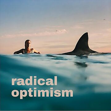"Radical Optimism" Sticker for Sale by erikannegarcia | Redbubble