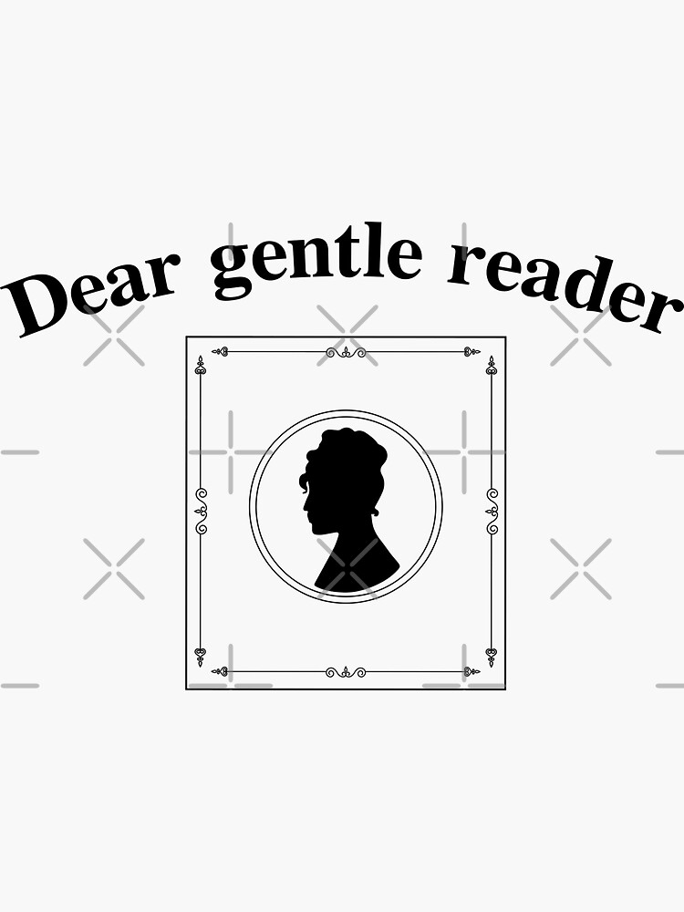 "Dear Gentle Reader Lady Whistledown Bridgerton Netflix" Sticker for ...