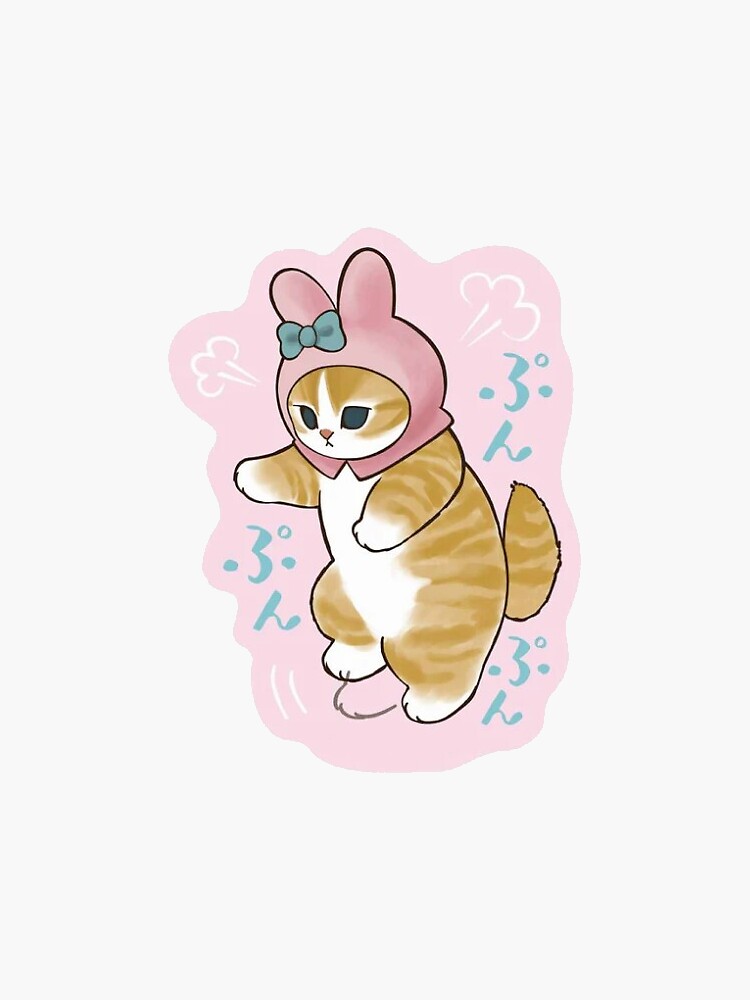 "My Melody Mofusand" Sticker for Sale by nicoletiny | Redbubble
