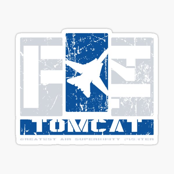 "Super Tomcat" Sticker by rustyredbubble | Redbubble