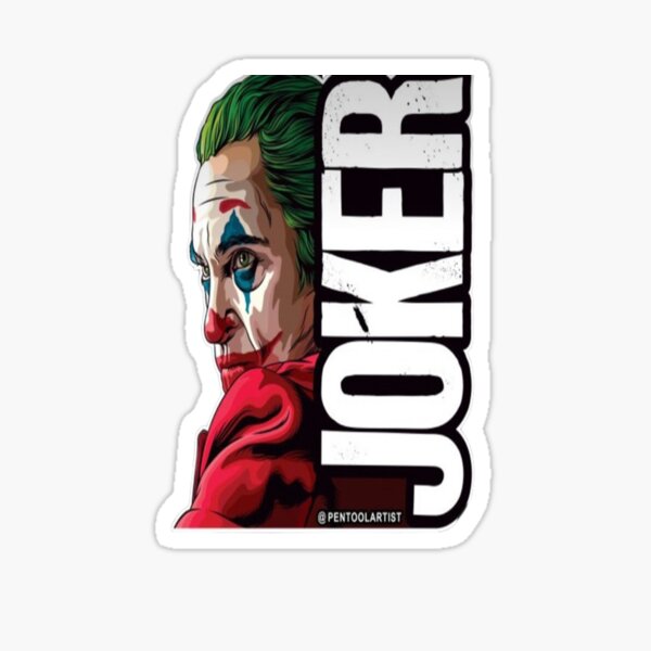 "Joker" Sticker for Sale by NixTap | Redbubble