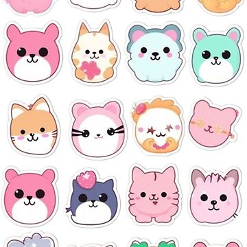 "Retro Mini Cute Emojis Pack" Sticker for Sale by universe-hold | Redbubble