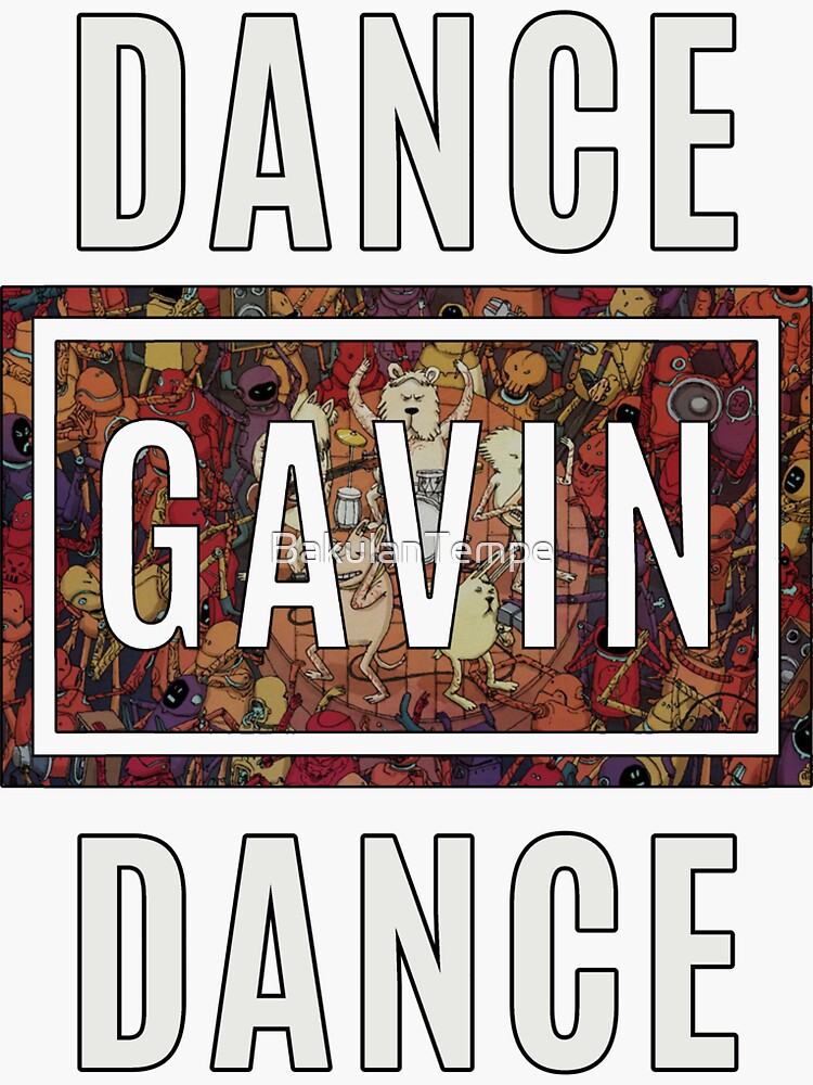 "Dance Gavin Dance Logo" Sticker for Sale by BakulanTempe | Redbubble