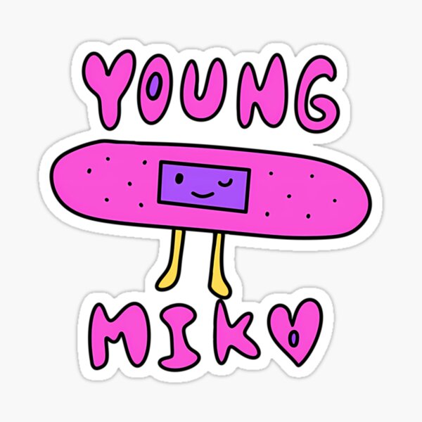 "Band-Aid - Young Miko" Sticker for Sale by AbranLopez | Redbubble