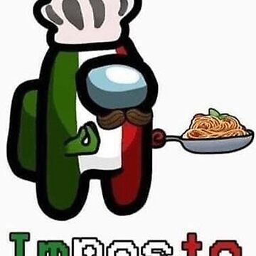 "ImPASTA (Among us pasta meme)" Sticker for Sale by TytheDinoGuy ...