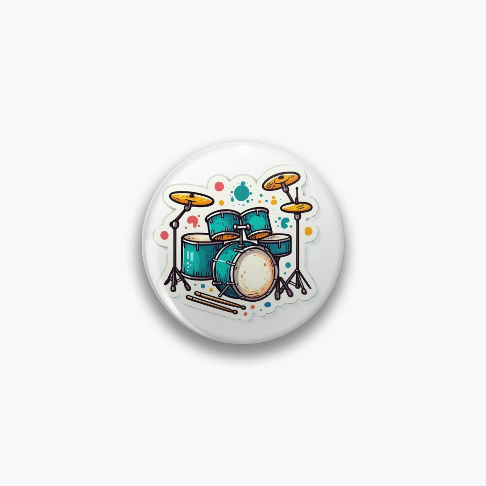 "Drum Set " Sticker for Sale by G1G1aRtZ342 | Redbubble