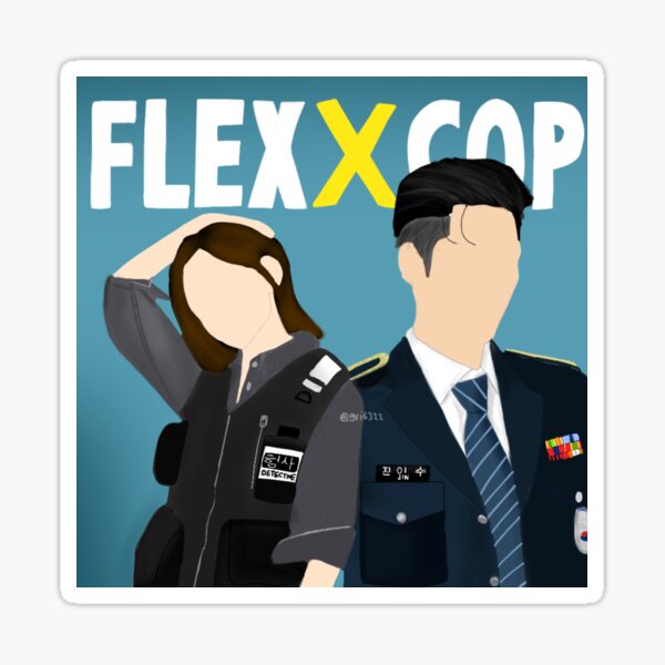 "Flex X Cop Kdrama Fanart" Sticker for Sale by JOYPARK7 | Redbubble