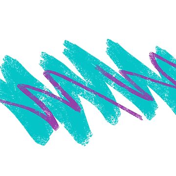 "90s Waves" Sticker for Sale by Xelina | Redbubble