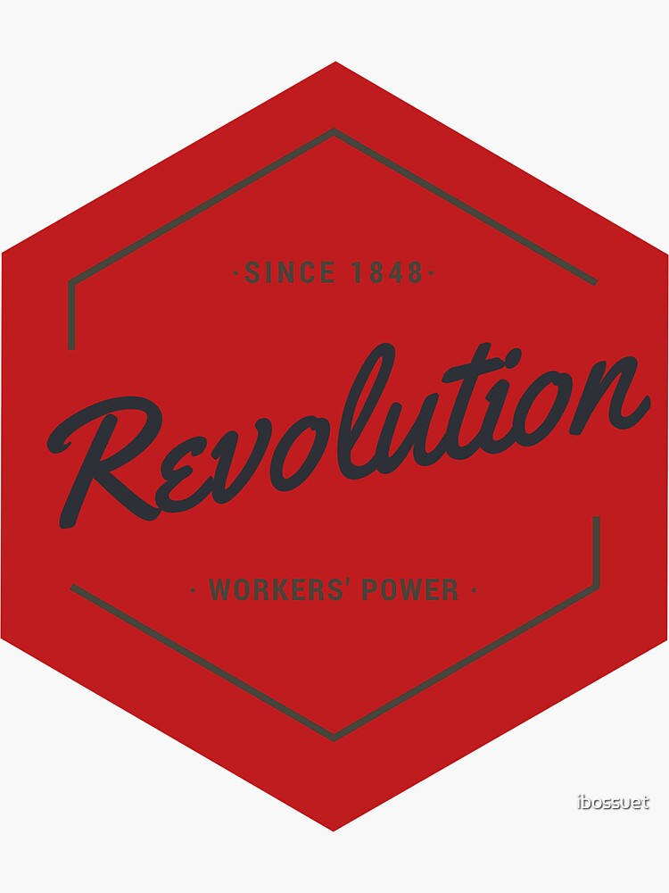 "Revolution Logo" Sticker for Sale by ibossuet | Redbubble