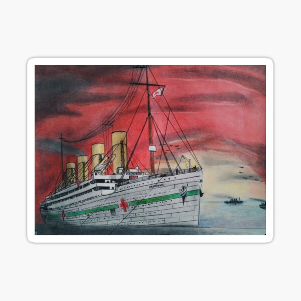 "HMHS Britannic" Sticker by SharyLionOff | Redbubble