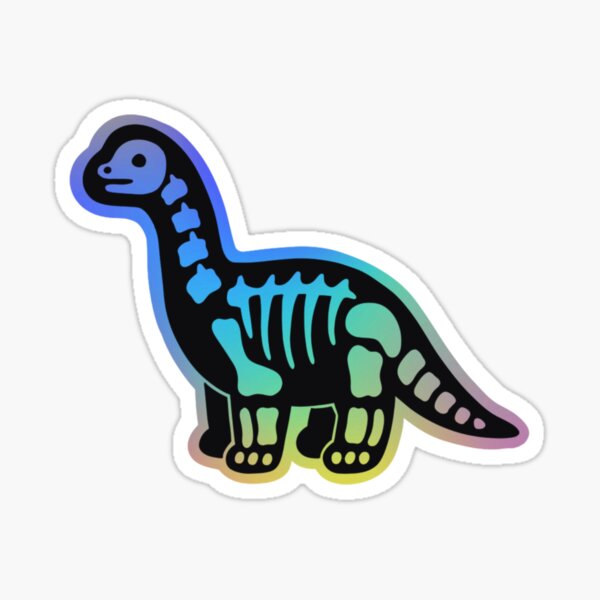 "Holographic X-ray brachiosaurus " Sticker for Sale by mafupoke | Redbubble