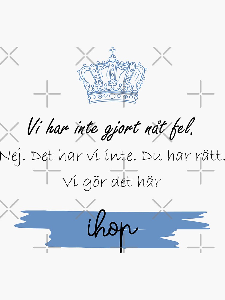 "ihop" Sticker for Sale by Pinu92 | Redbubble