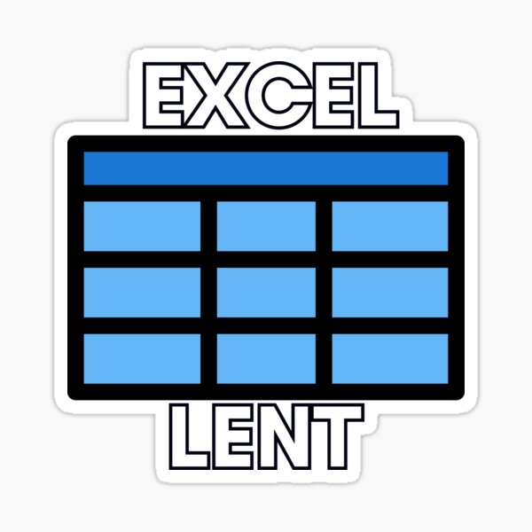 "Excel Excellent" Sticker for Sale by Imagin8Graphic | Redbubble