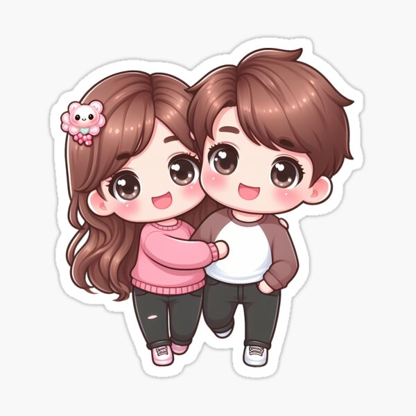 "lovely couple" Sticker for Sale by ebialonestar | Redbubble