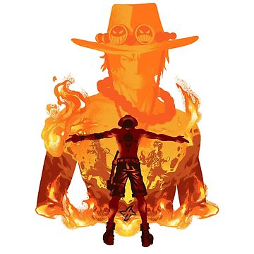 "Ace - One Piece" Sticker for Sale by Fabrizio230 | Redbubble