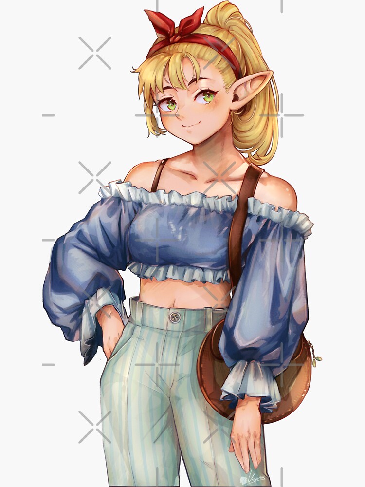 "Casual Marcille Anime Sticker Delicious in Dungeon Dungeon Meshi ...