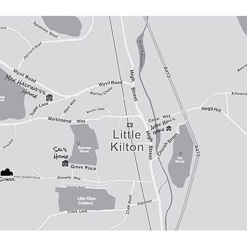 "Little Kilton Map Stickers" Sticker for Sale by pippusmaximus | Redbubble