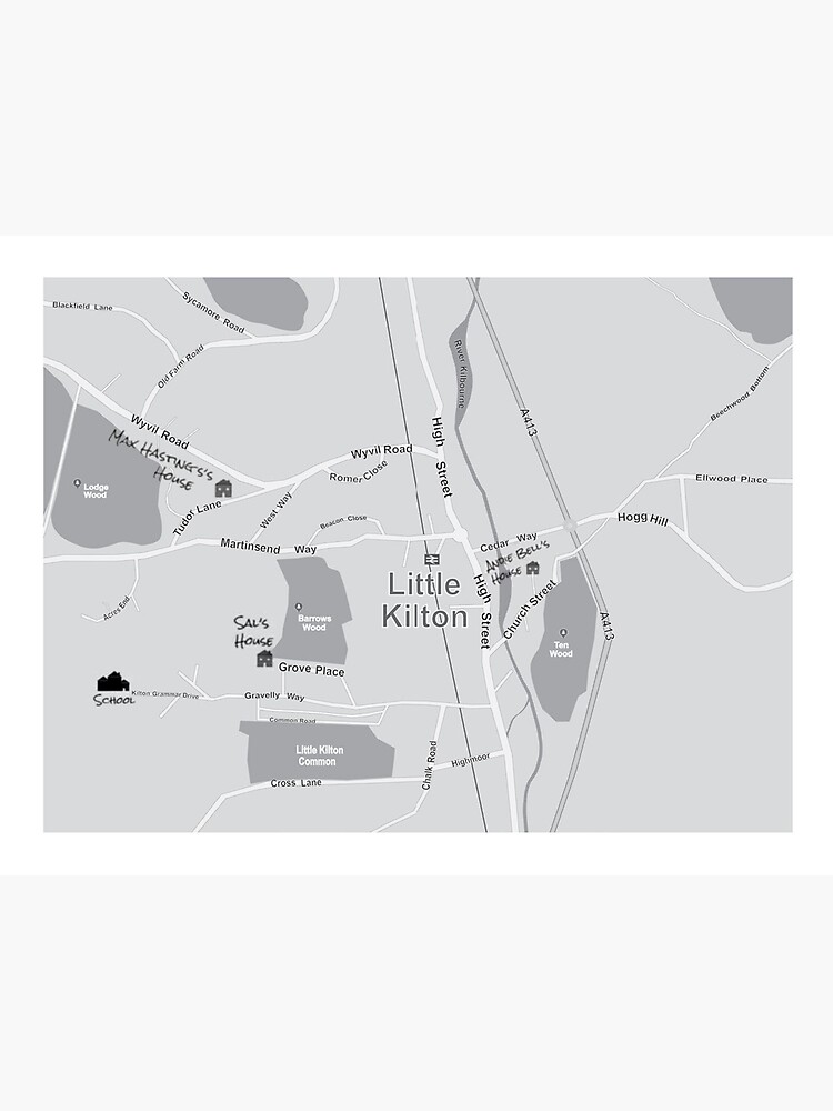"Little Kilton Map Stickers" Sticker for Sale by pippusmaximus | Redbubble