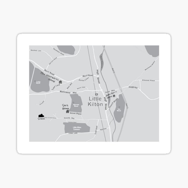 "Little Kilton Map Stickers" Sticker for Sale by pippusmaximus | Redbubble