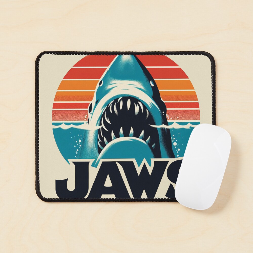 "Jaws Retro" Sticker for Sale by ChunkByChunk | Redbubble
