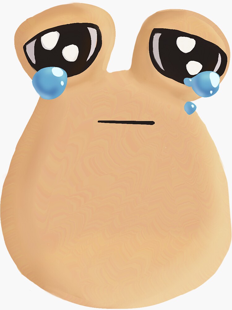 "Sad Neglected Pou" Sticker for Sale by Kitkat1031 | Redbubble